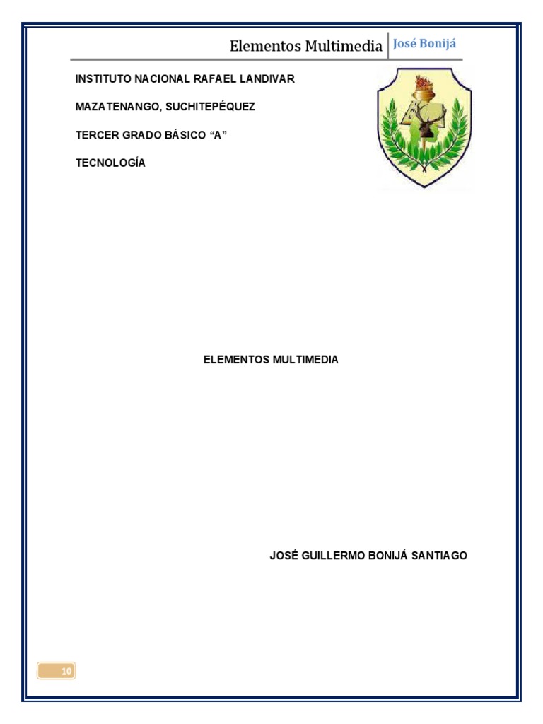 Elementos Multimedia | PDF | Multimedia | Imagen