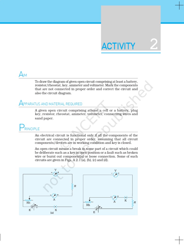 Class 12th Physics Lab Manual Activity 7p1end | PDF | Electrical ...
