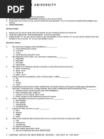 PRC Answer Sheet | PDF