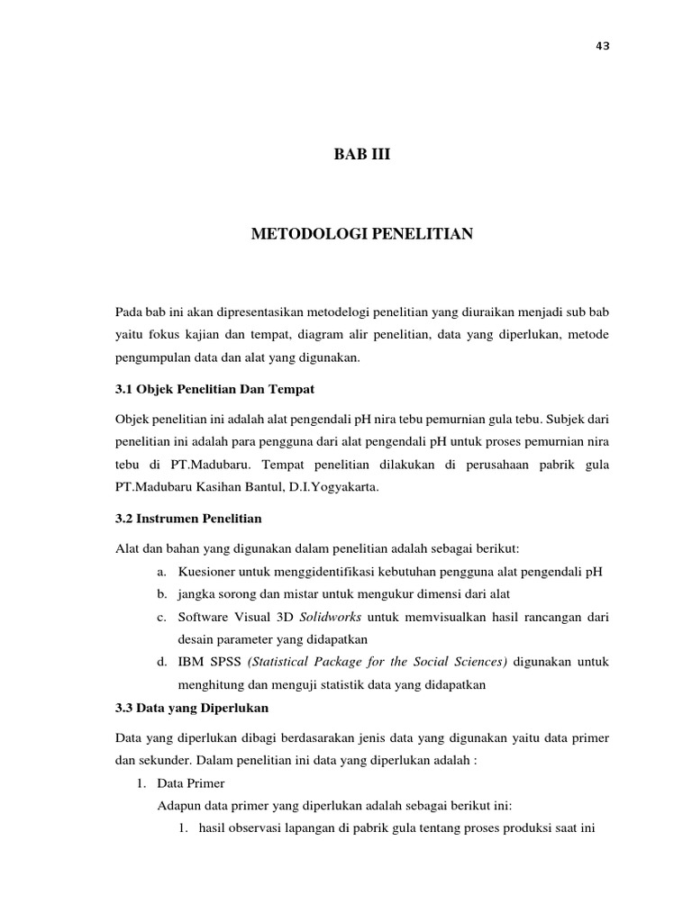 Metodologi Penelitian Alat Pengendali pH | PDF | Bisnis | Komputer