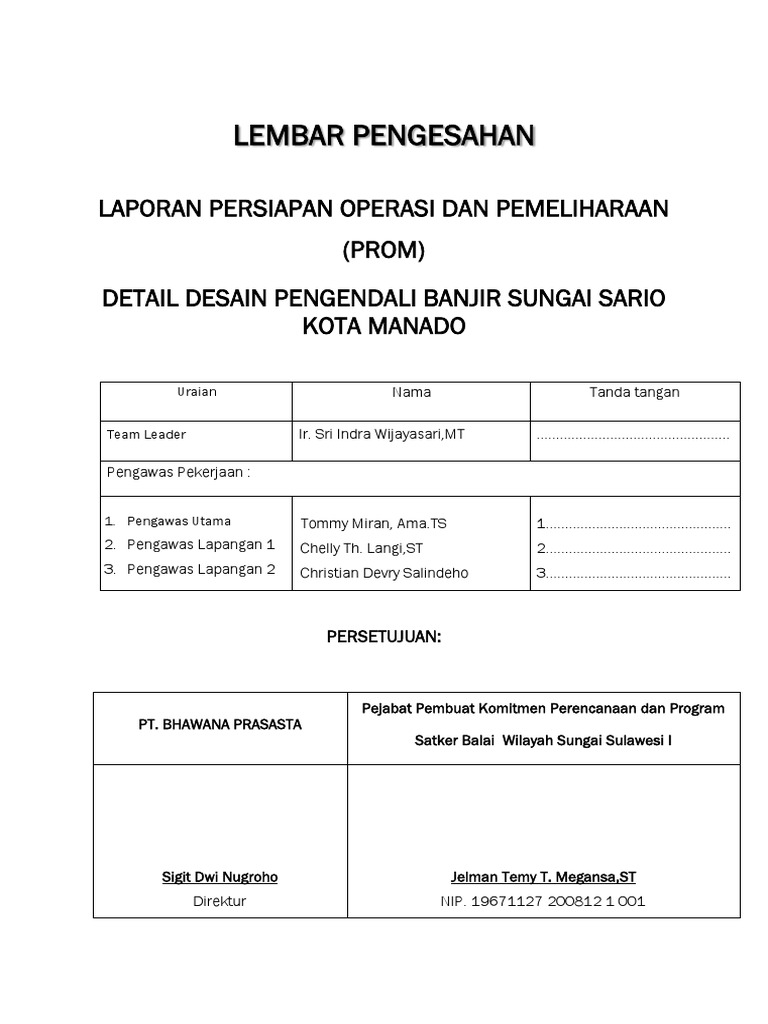 Laporan PROM Sario | PDF