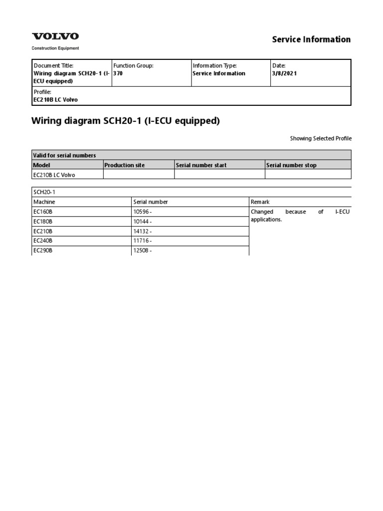 Wiring Diagram SCH20-1 (I-ECU Equipped) : Service Information | PDF