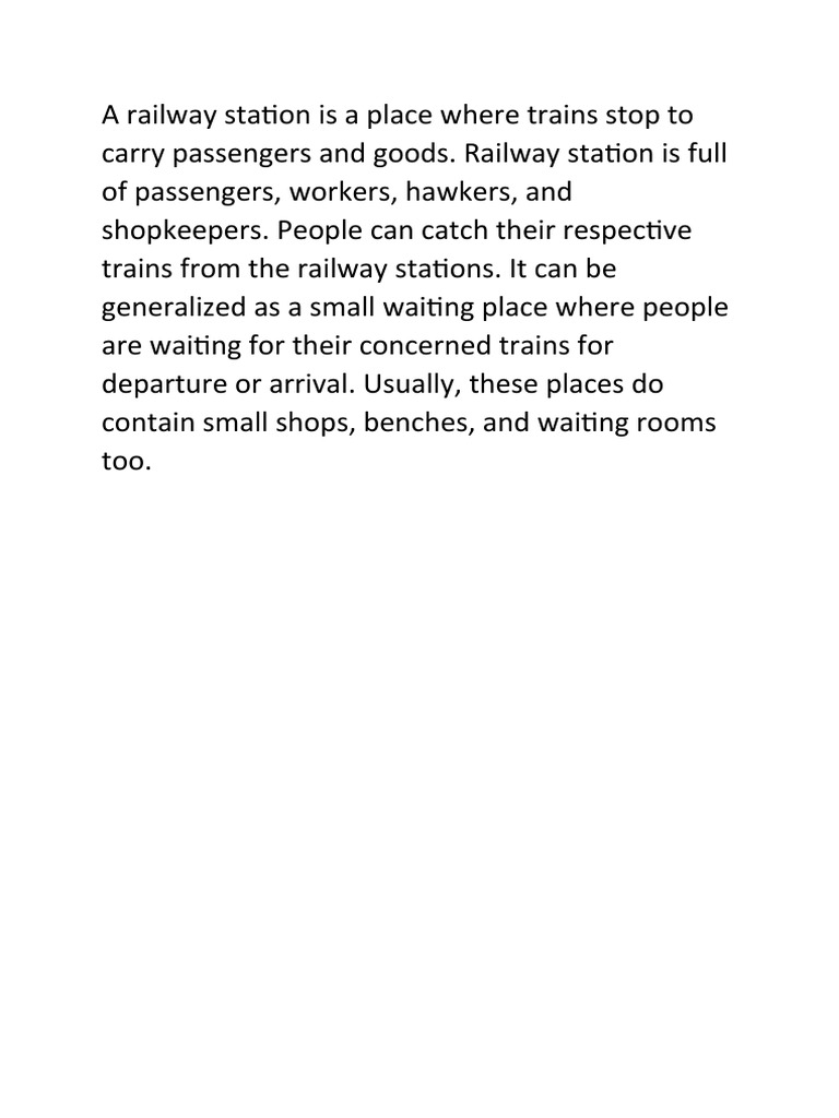 Railway Station | PDF