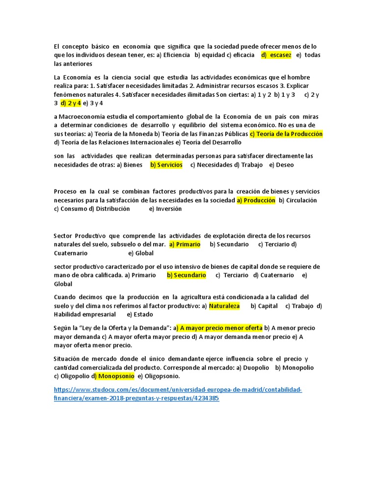 Conceptos Clave de Economía y Macroeconomía | PDF | Negocios | Finanzas ...