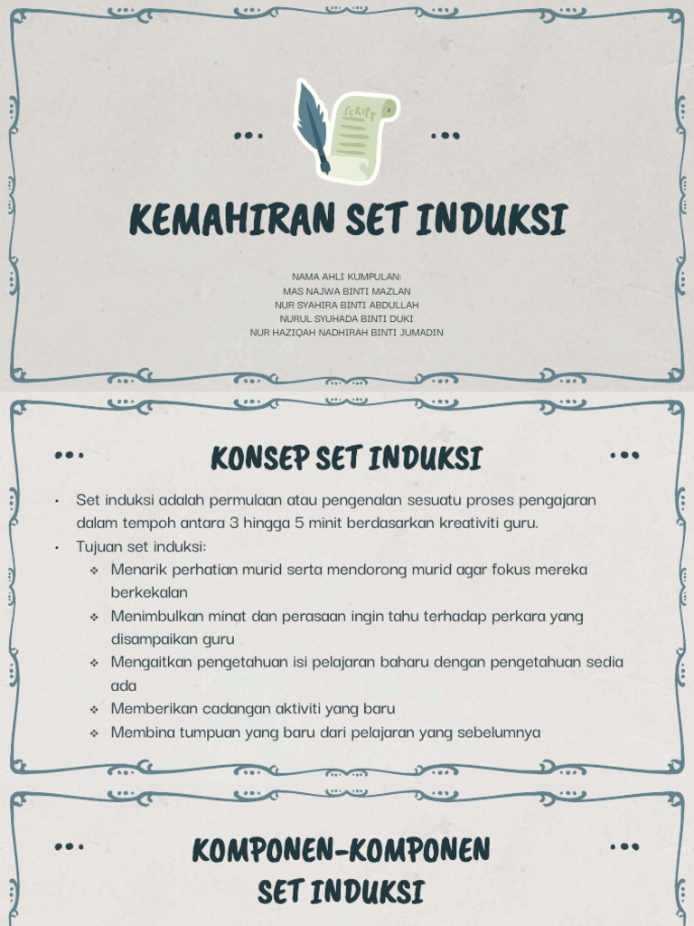 Kemahiran Set Induksi | PDF