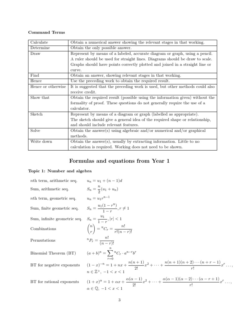 Ib Math Applications and Interpretations Summer Packet | PDF | Sampling ...