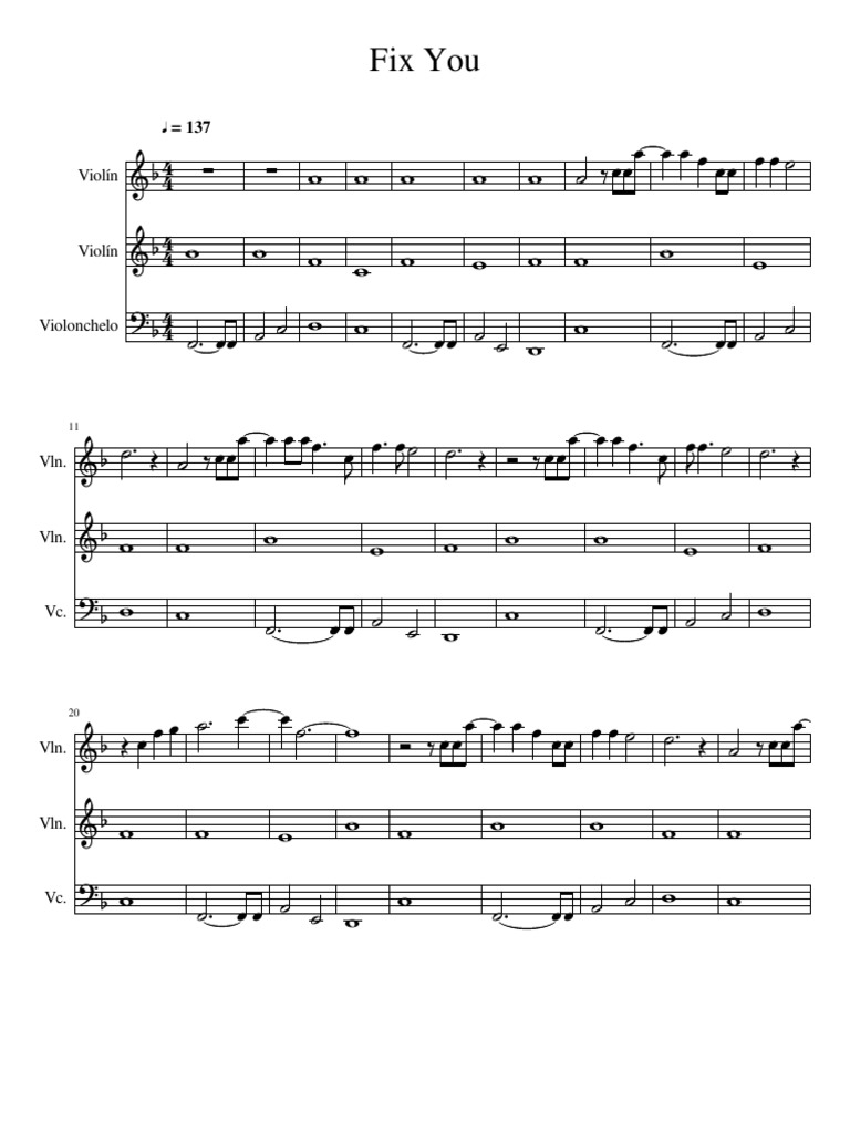 Fix You Strings | PDF