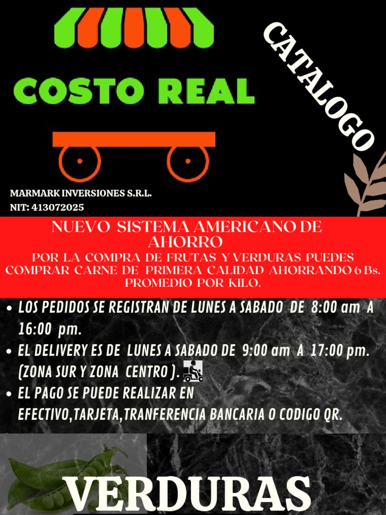 Catalogo Costo Real - 2022 | PDF | Industria de alimentos | Comida ...