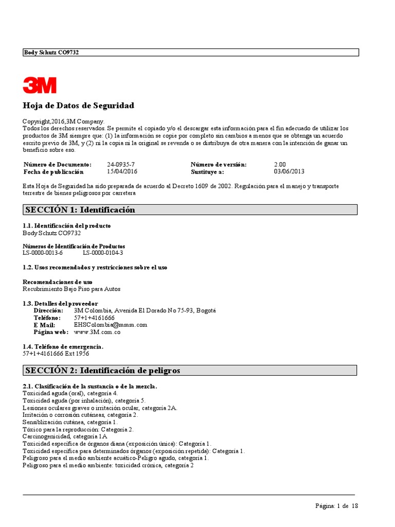 Body Perron | PDF | Formaldehído | Combustión