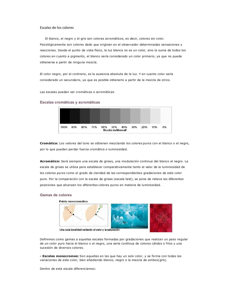 Escalas de Los Colores | Color | Amarillo