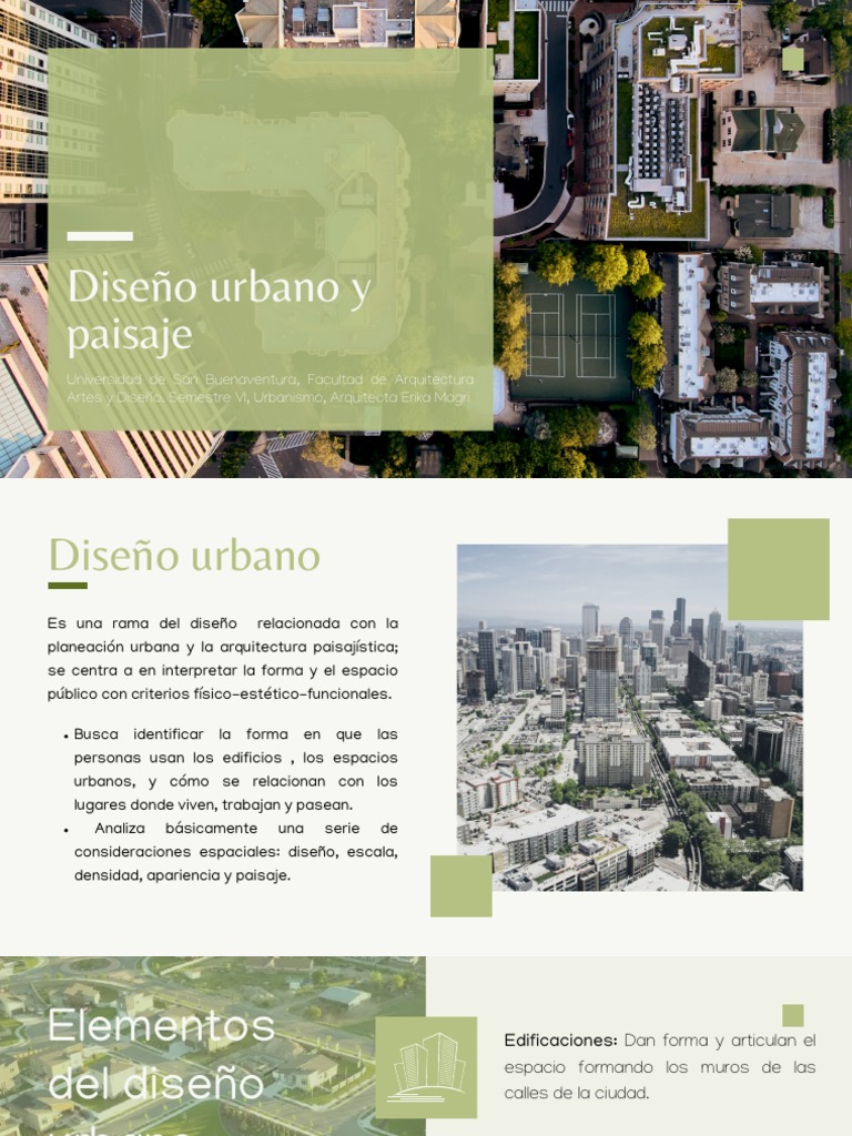 Diseño Urbano y Paisaje | PDF | Paisaje | Diseño urbano