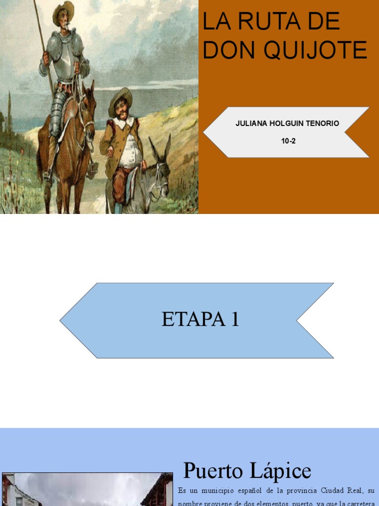 Ruta de Don Quijote de La Mancha | PDF | Miguel De Cervantes | Don Quijote