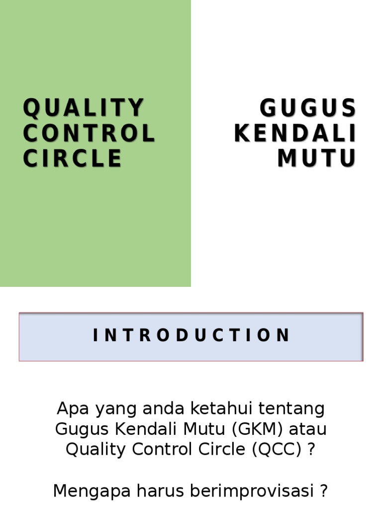 PDCA Di GKM Atau QCC | PDF