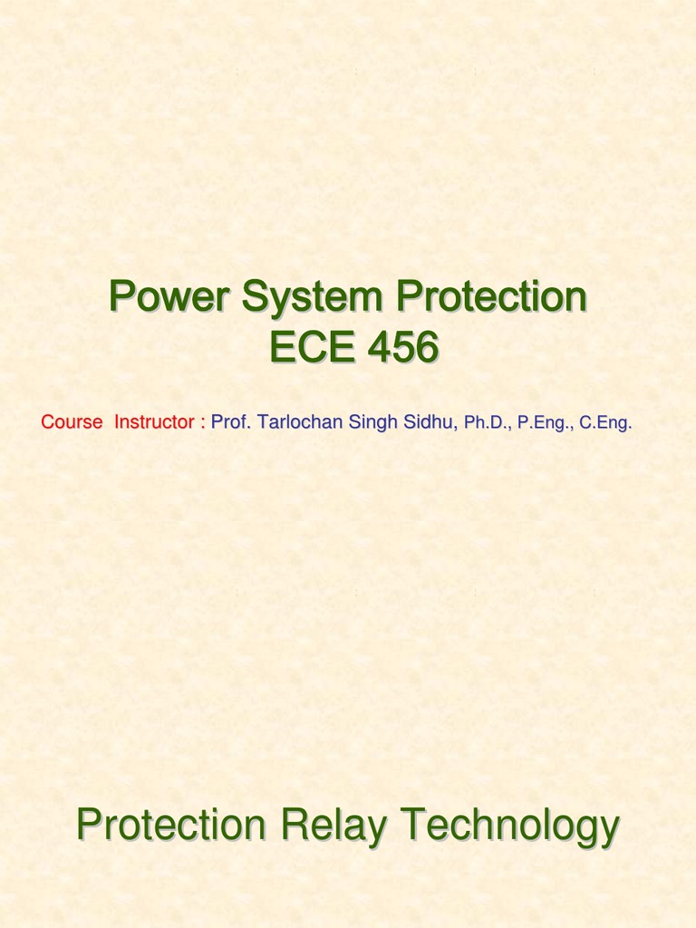 Power System Protection ECE 456 | PDF | Analog To Digital Converter ...