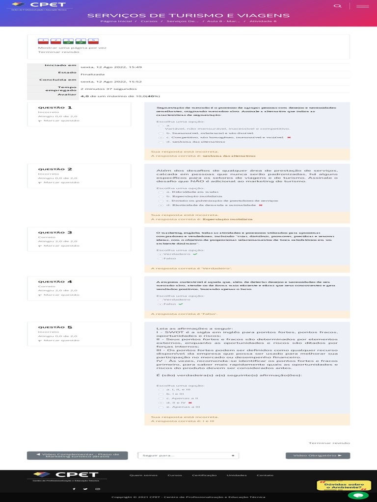 Análise SWOT do setor de serviços de turismo e viagens no Brasil | PDF ...