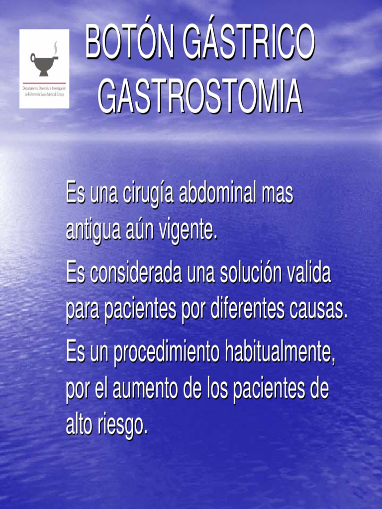Boton de Mickey o Gastrico (Gastrectomia) | PDF | Estómago ...