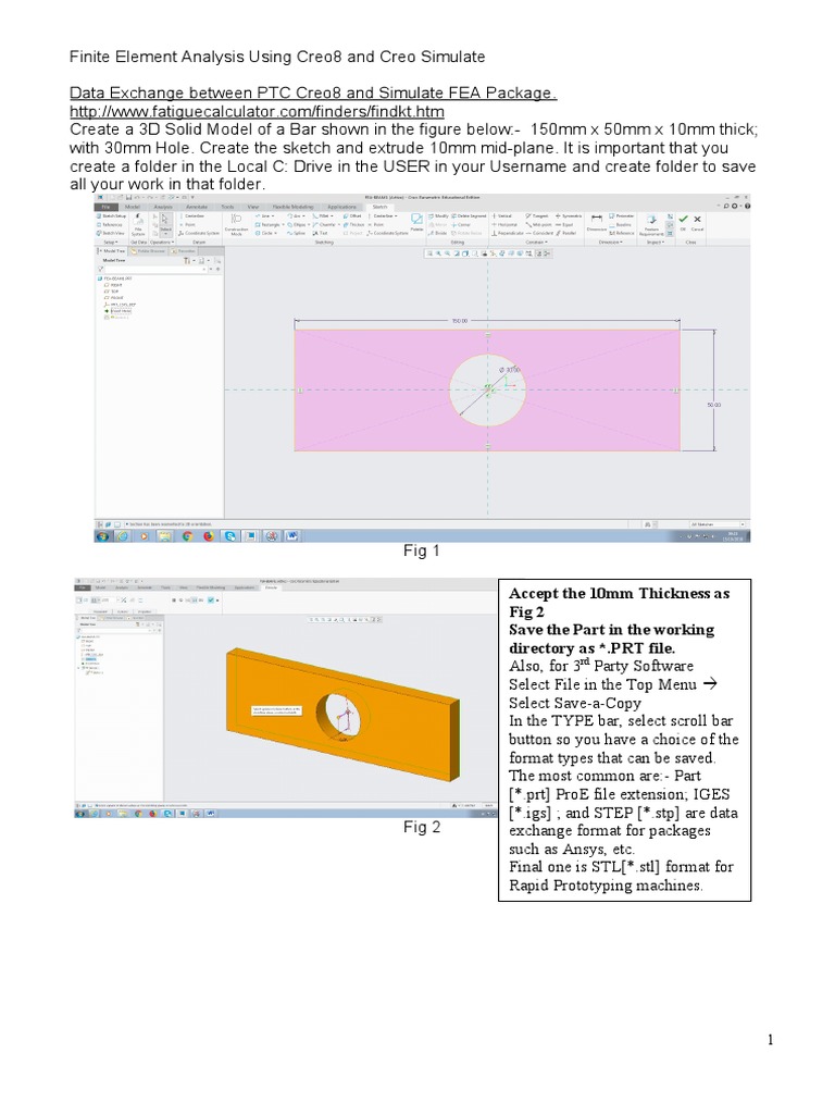 Creo8 Finite Element Analysis Guide | PDF | Deformation (Engineering ...