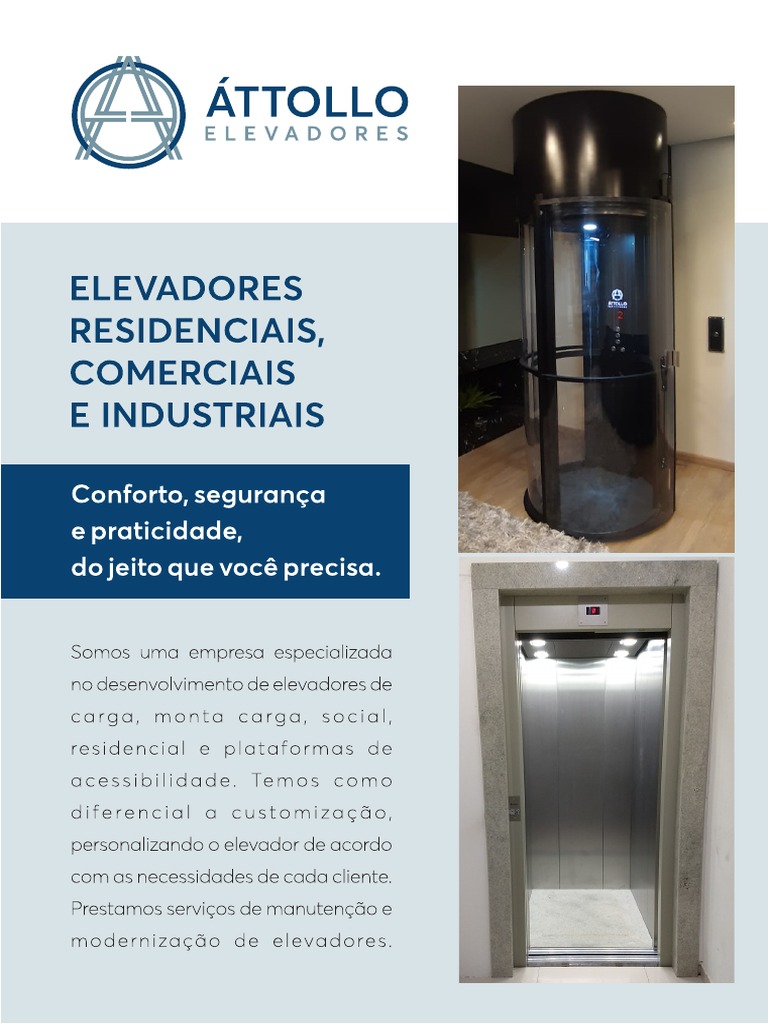 Catálogo Digital - Áttollo Elevadores | PDF | Acessibilidade | Quantidades físicas