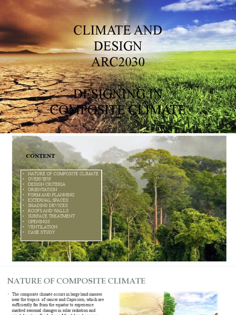 Climate and Design ARC2030 Designing in Composite Climate | PDF | Solar ...