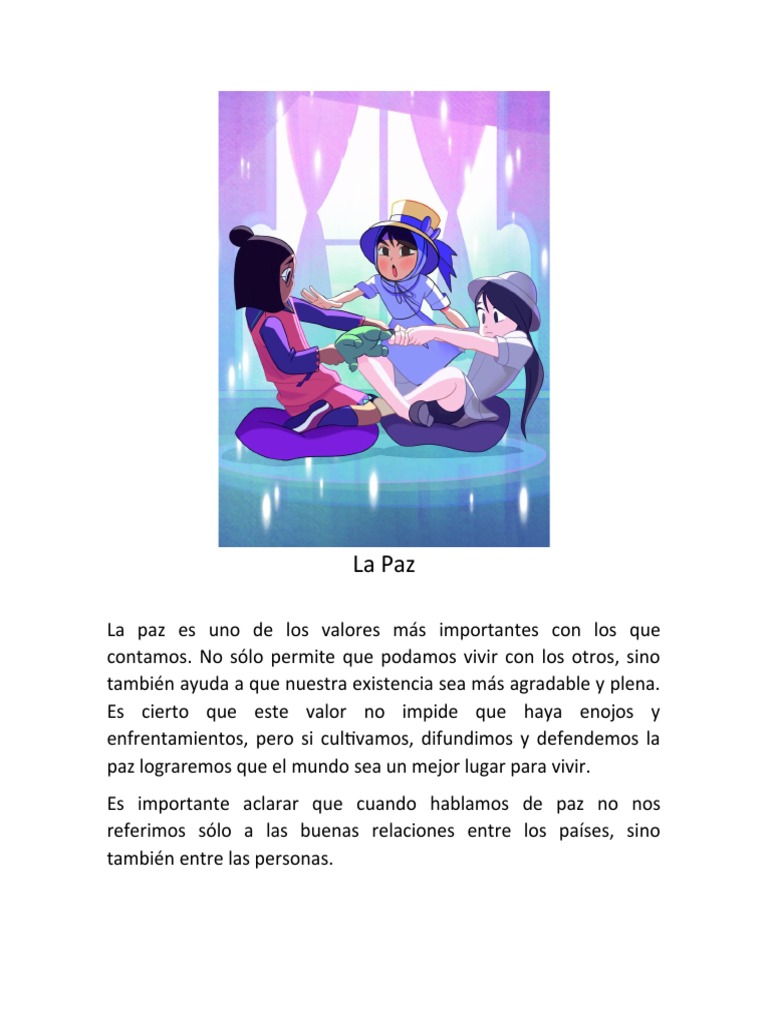 La Paz Como Valor Humano............... | PDF | Crecimiento personal y ...