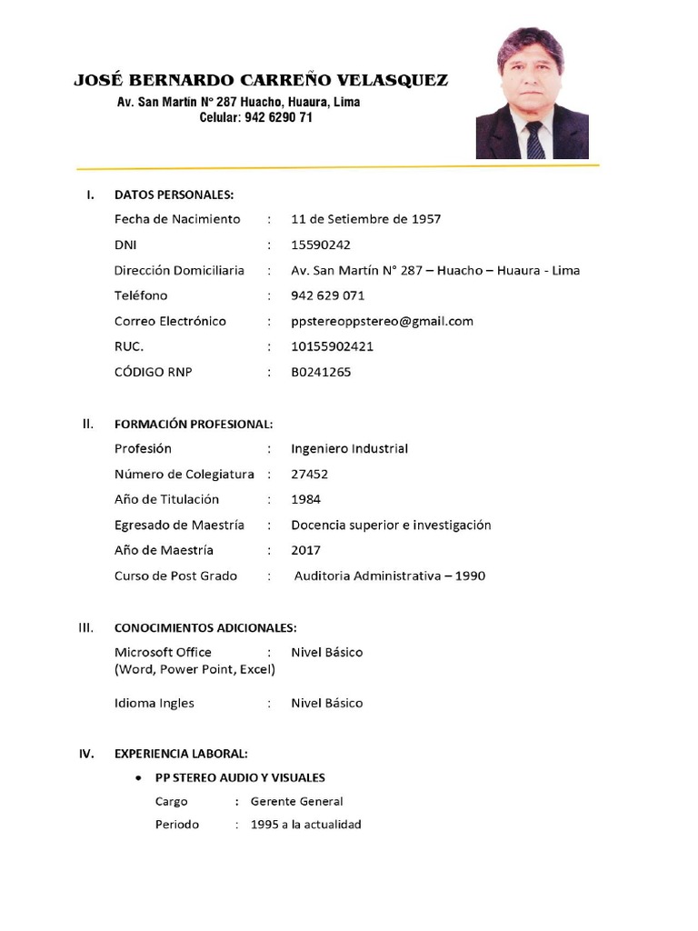 CV Documentado | PDF | Software | Informática