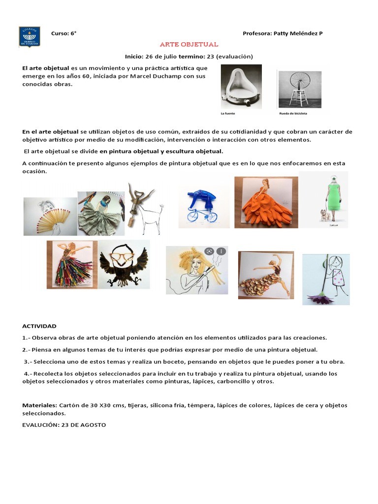 Arte Objetual: Actividades para Niños | PDF | Ciencias sociales | Hogar ...