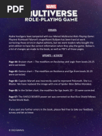 Marvel Multiverse Character Sheet - Fillable | PDF | Spider Man ...