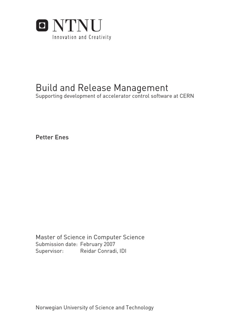 Build and Release Management | PDF | Large Hadron Collider | Version ...