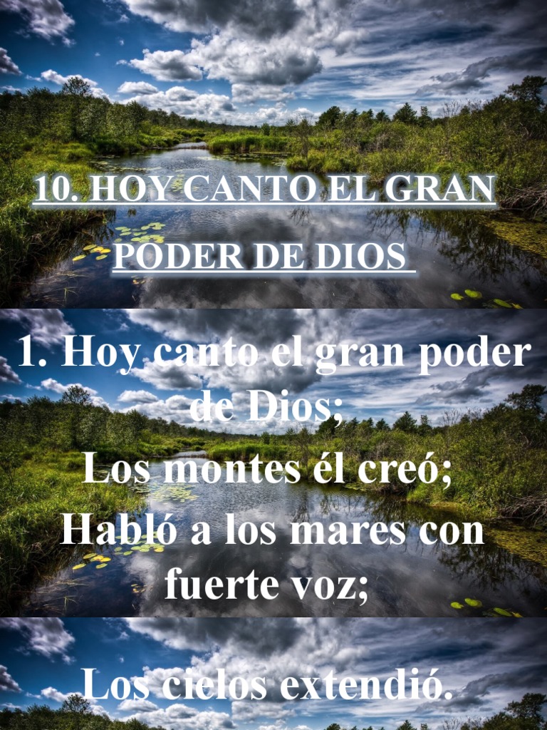 010 HOY CANTO EL GRAN PODER DE DIOS | PDF