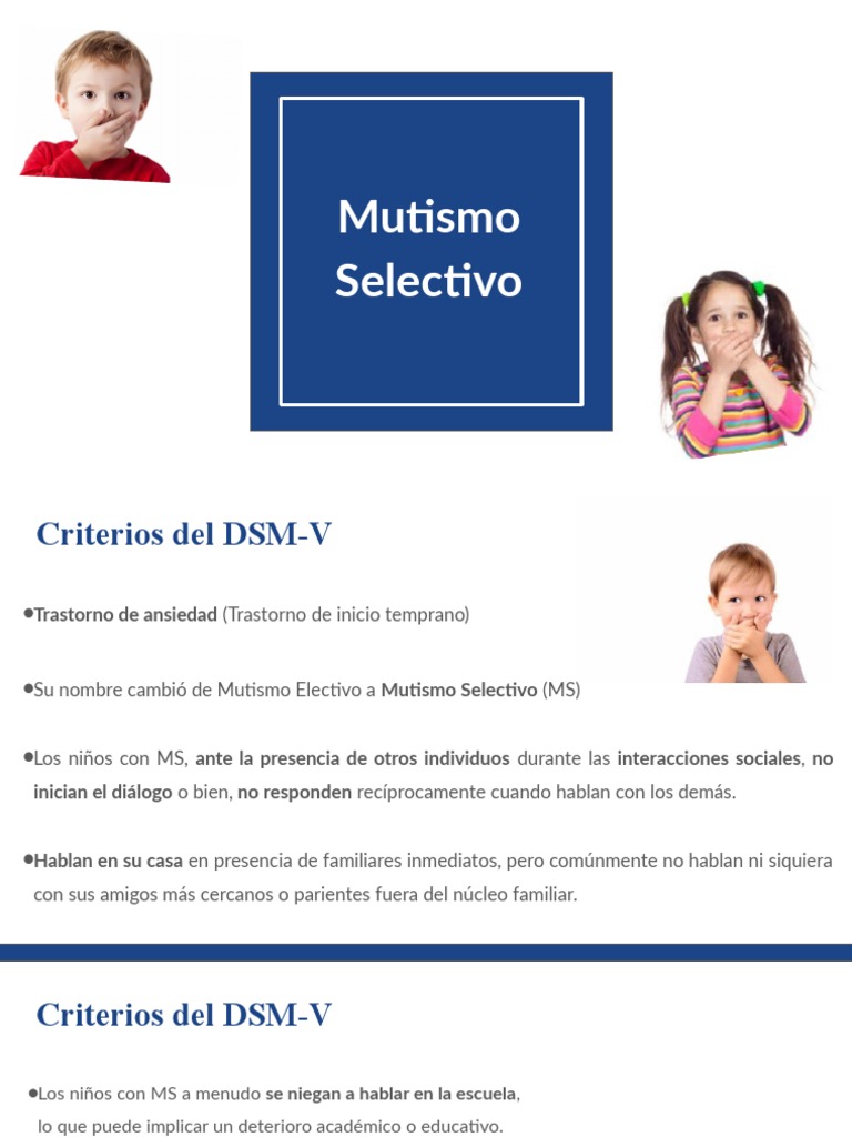 Guía sobre Mutismo Selectivo en Niños | PDF | Trastorno mental | Ansiedad