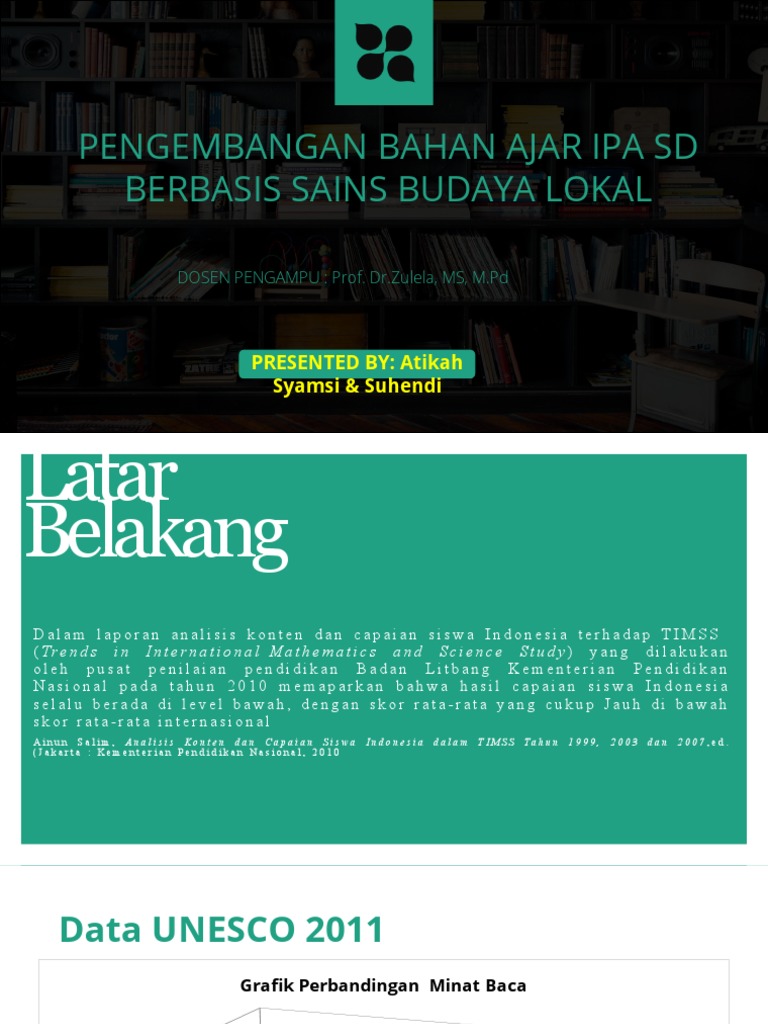 Pengembangan Bahan Ajar IPA SD Berbasis Sains Budaya Lokal | PDF