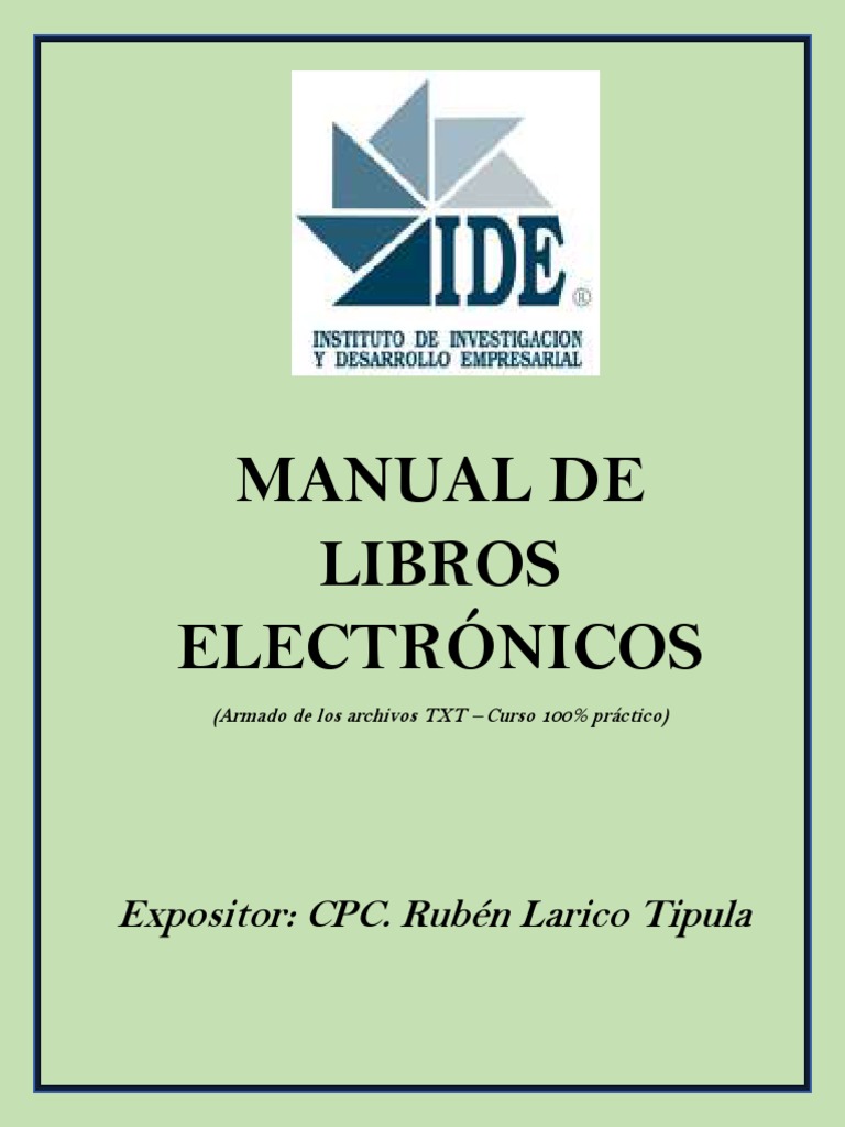 Manual de Libros Electrónicos SUNAT | PDF | Archivo de computadora | Contabilidad