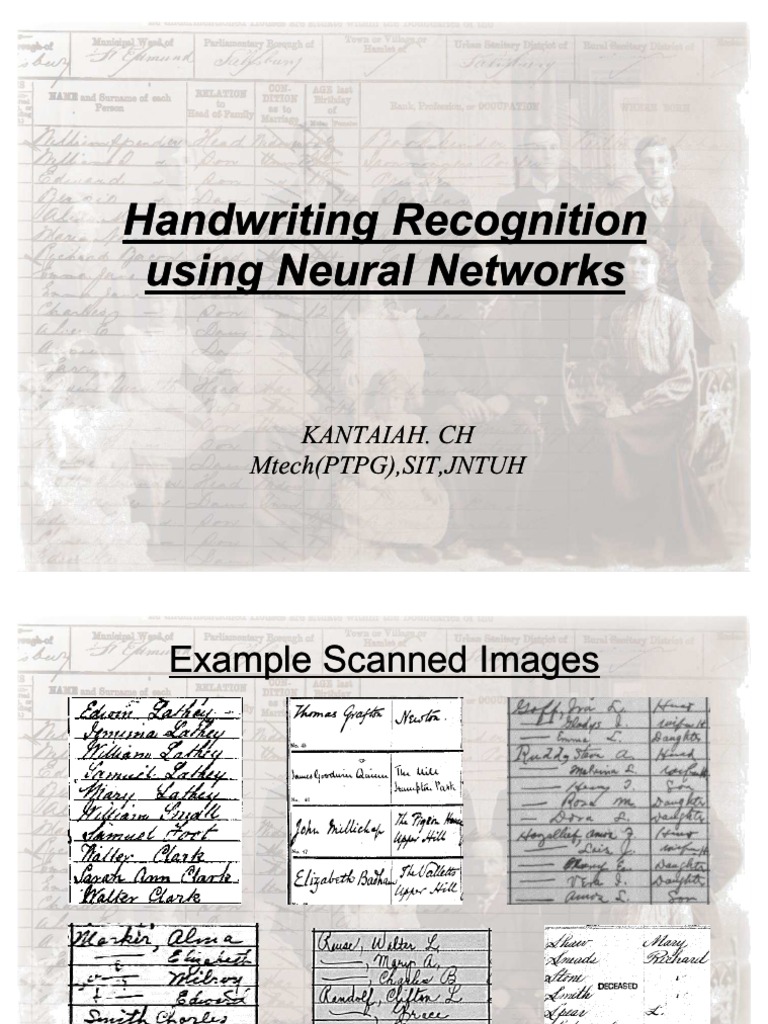 Handwriting Recognition Using Neural Networks | PDF