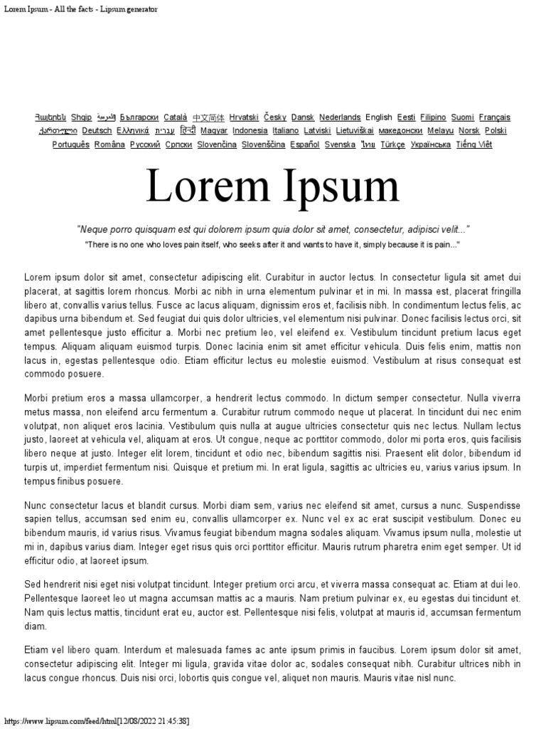 Lorem Ipsum - All the facts - Lipsum gen2 | PDF