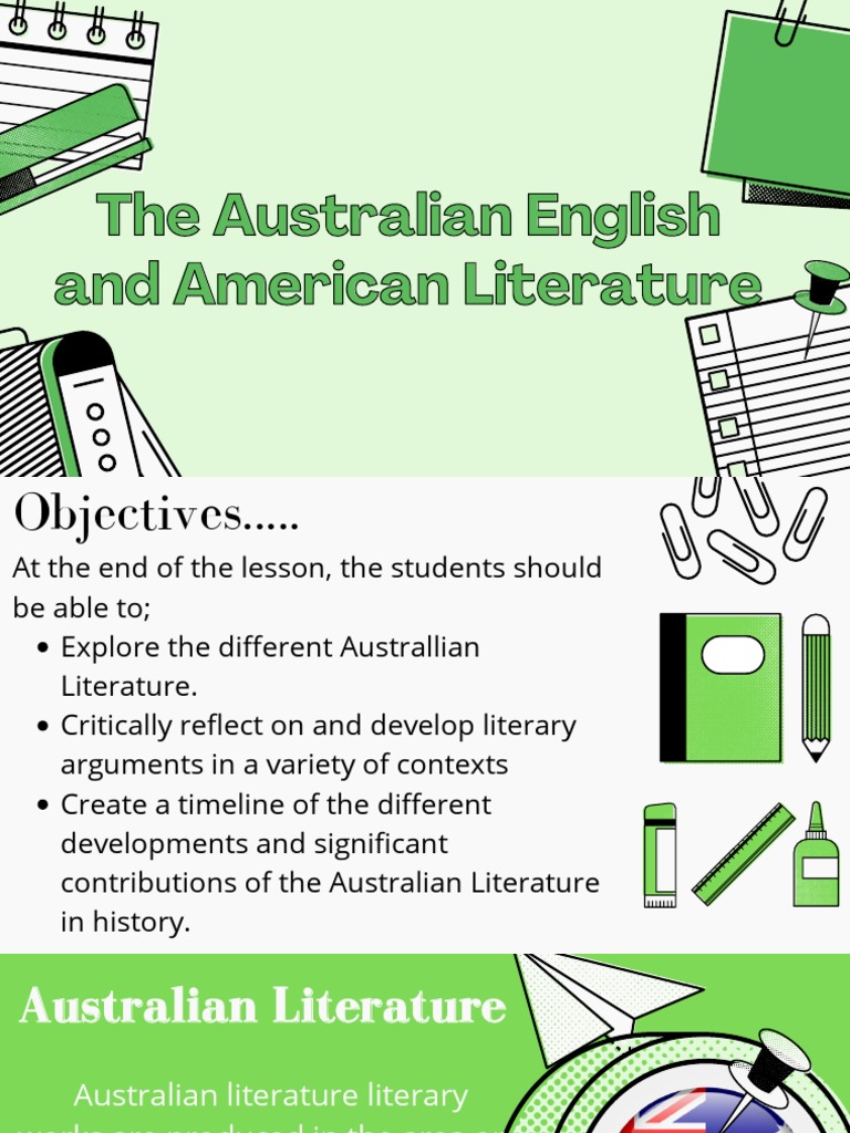 The Australian English and American Literature | PDF | Australia ...