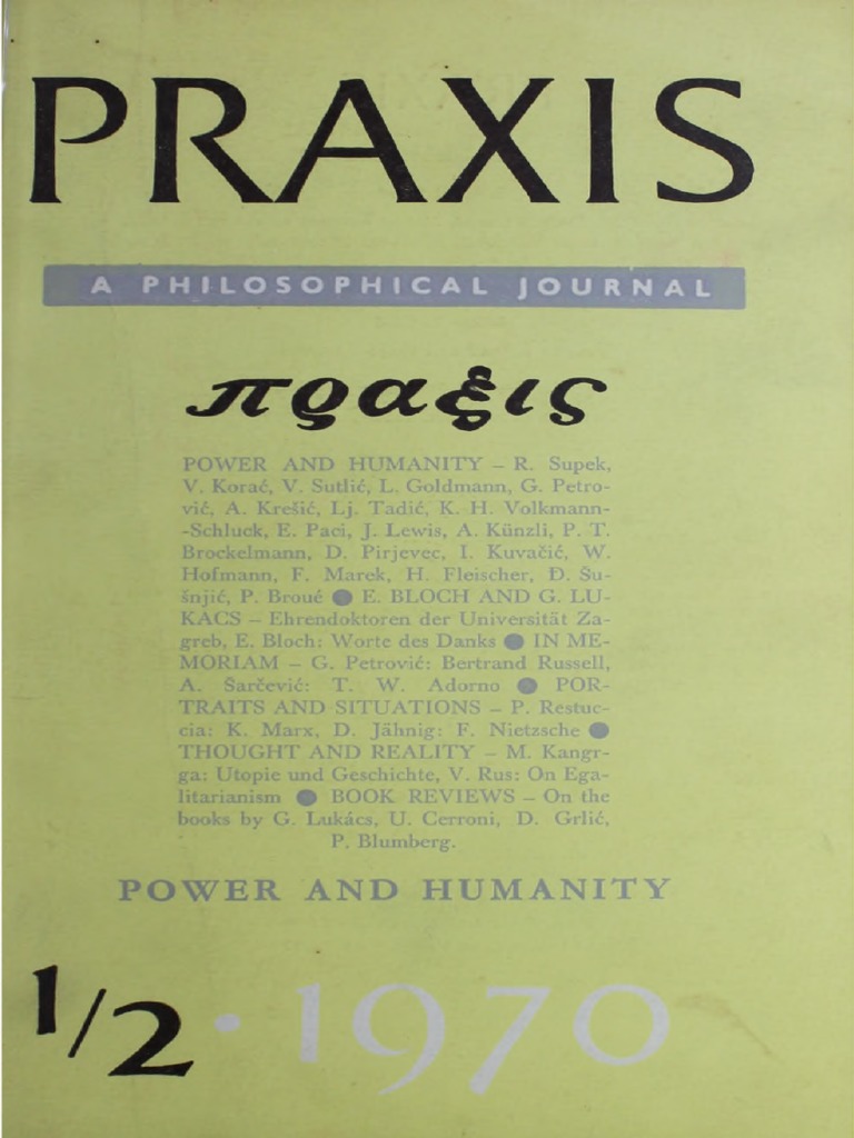 Praxis Journal Pdf Révolutions