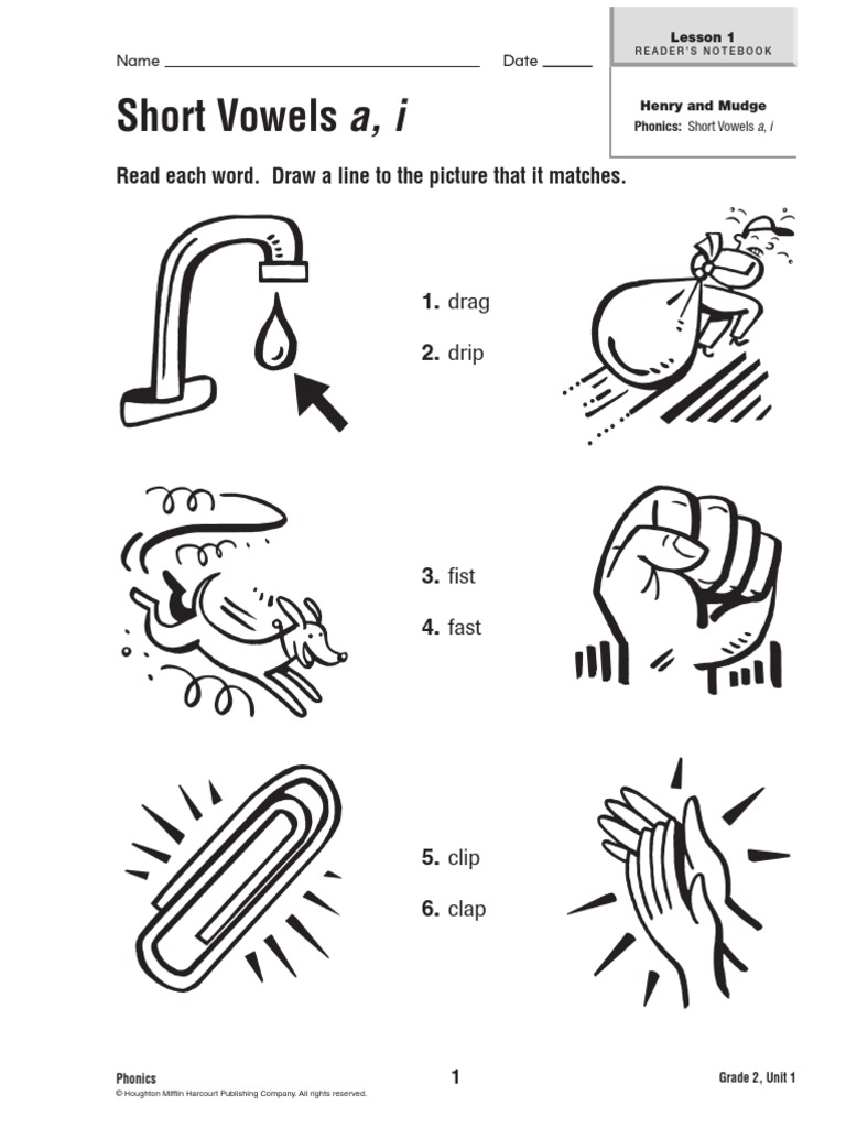 Reader's Notebook Journey's Book Grade 2 Unit 1 Workbook | PDF ...