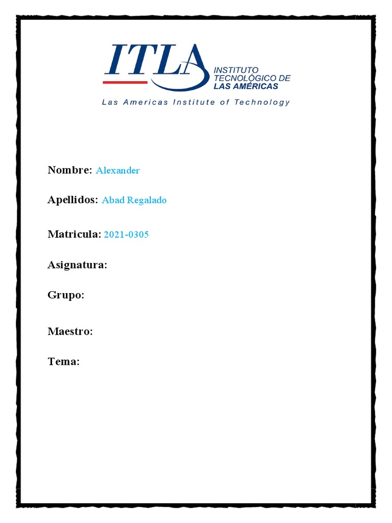 Plantilla (ITLA) | PDF