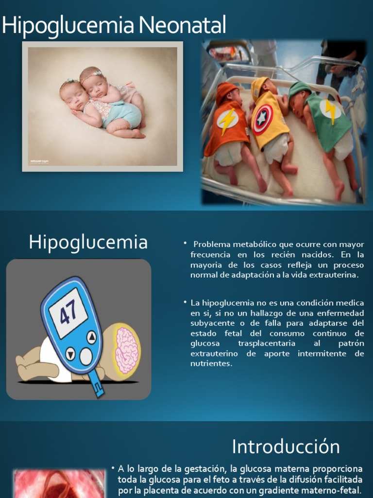 Hipoglucemia Neonatal: Causas y Manejo | PDF | Hipoglucemia | Diabetes