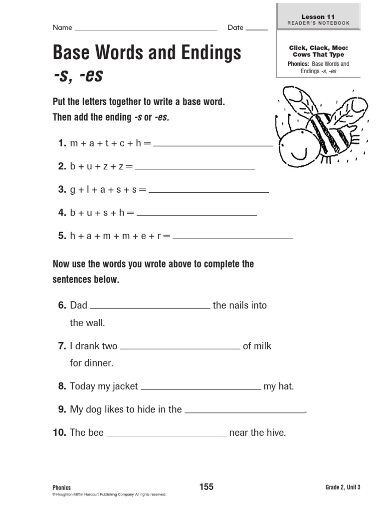 Reader's Notebook Journey's Book Grade 2 Unit 3 Workbook | PDF ...