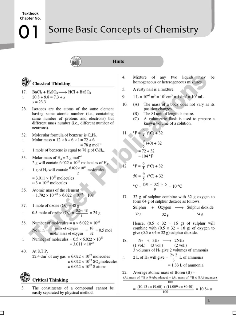 MHT CET Chemistry Solutions and Hints1648978123 | PDF | Atomic Orbital | Mole (Unit)