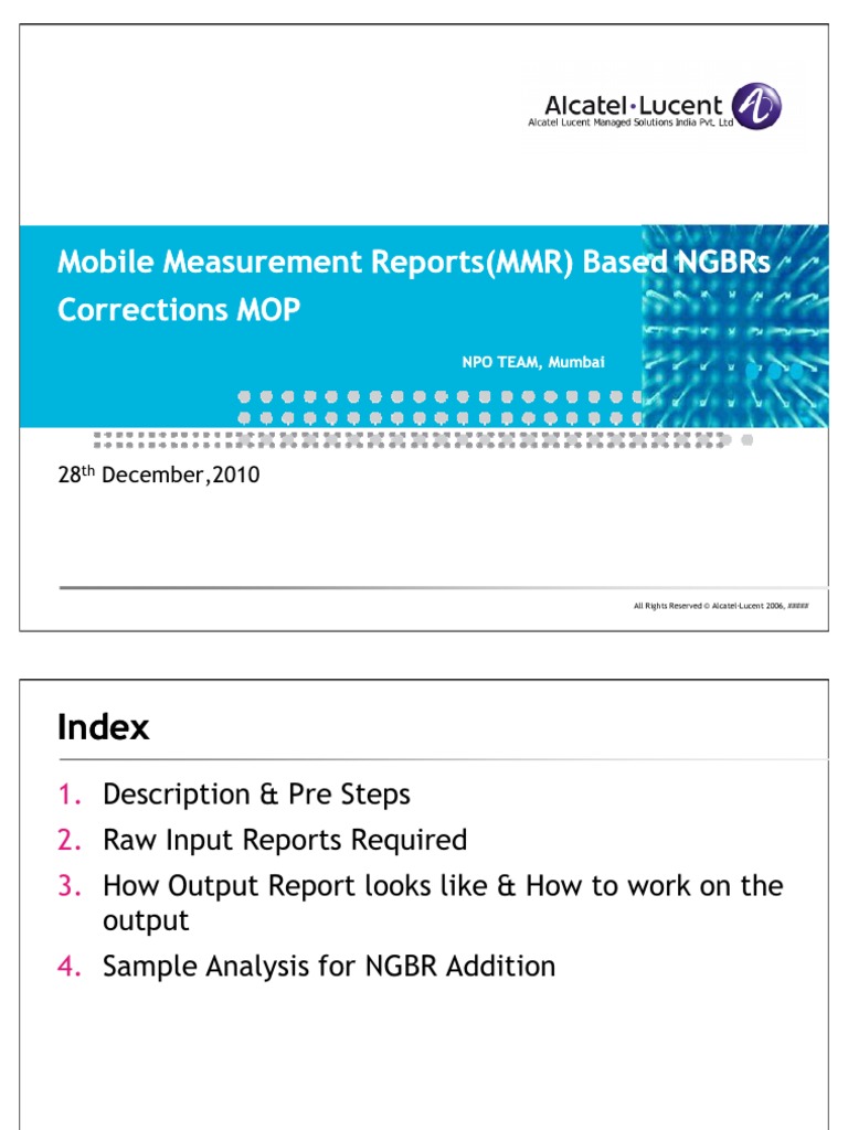 MMR Based NGBRs Addition-Deletion Process | PDF