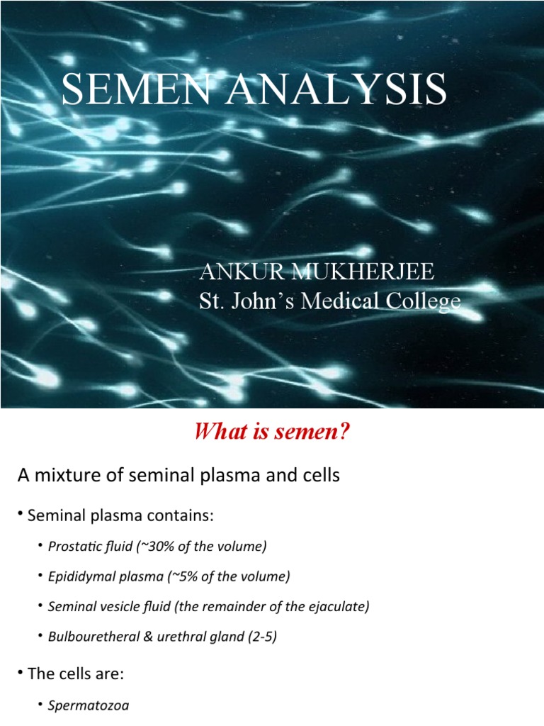 Semen Analysis | Download Free PDF | Semen | Sperm