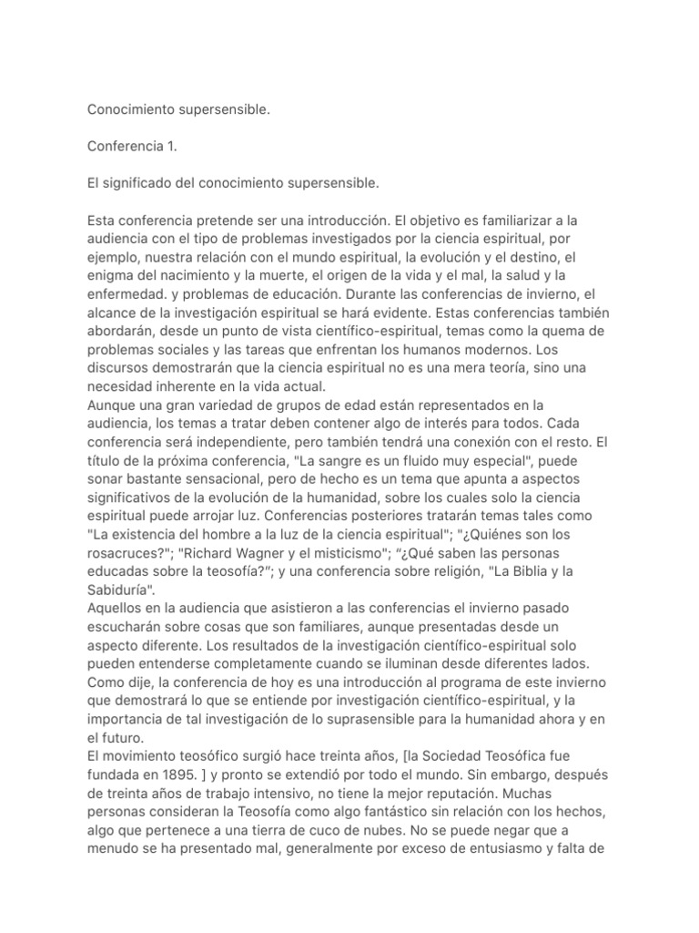Conocimiento Supersensible | PDF | Conocimiento | Moralidad