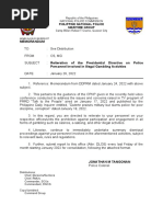Guidelines in The Reassignment of PNP Personnel Who Are Witness in Drug ...