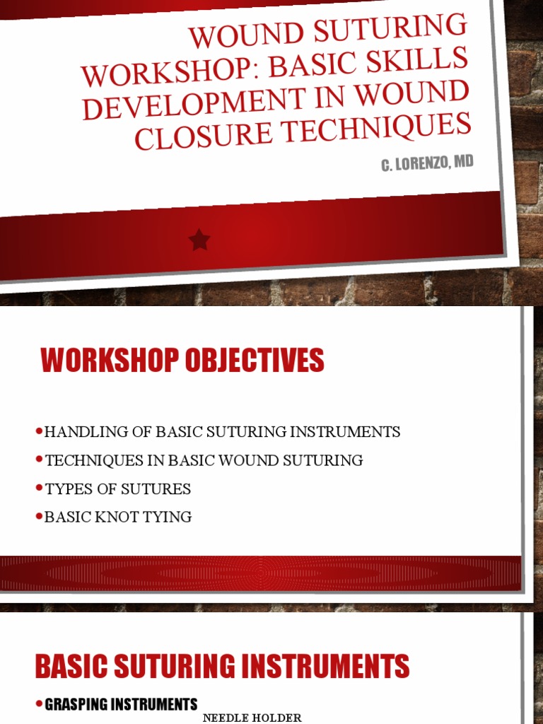 Suturing Workshop With Youtube Links | PDF | Surgical Suture | Surgery