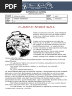 Comprensión Lectora Cuando El Bosque Habla | PDF