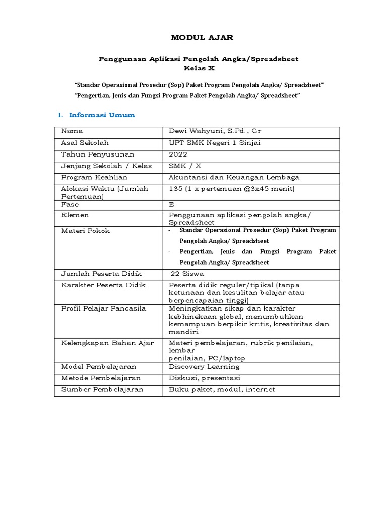 Elemen 8 Modul Ajar Pdf