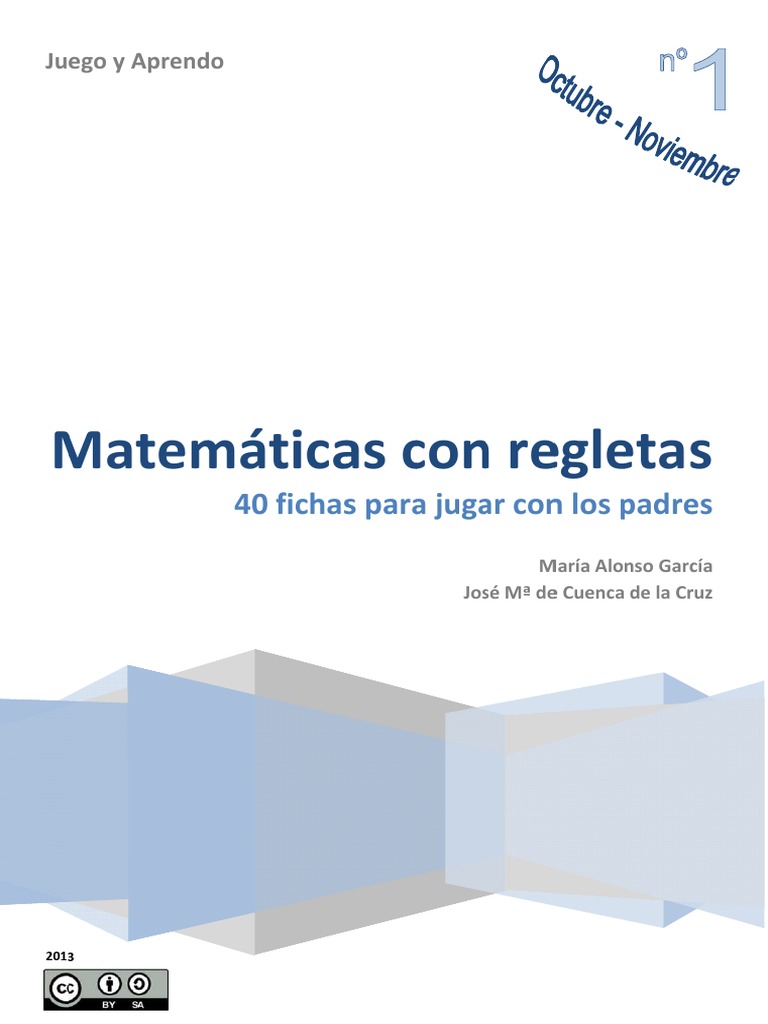 Matematicas Con Regletas 40 Fichas para | PDF | Geometría | Matemática Elemental