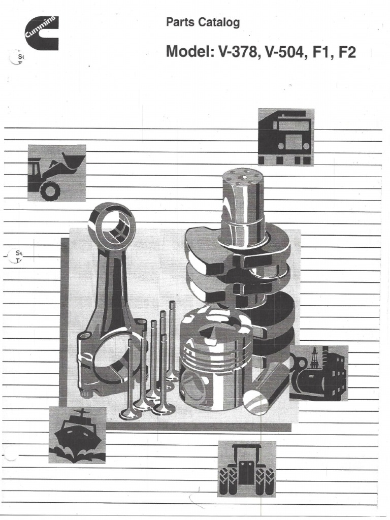 Cummins V378 Parts Manual Bul 3379534-00 | PDF